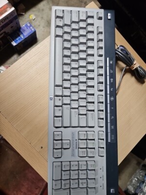 Genuine HP Desktop Computer Grey Wired Keyboard Model 5183 OEM P/N 5187 ...