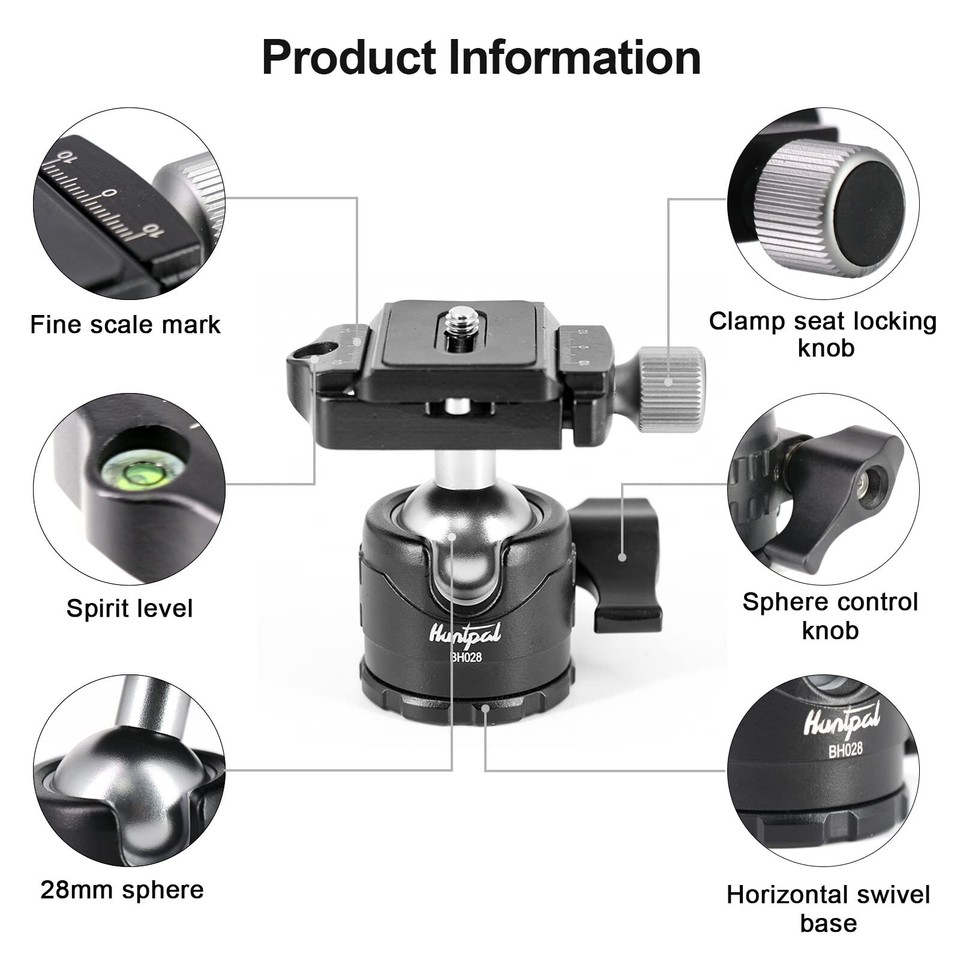 Picatinny To Arca Rail Tactical Tripod Ball Head Mount For Rifle Tripod ...