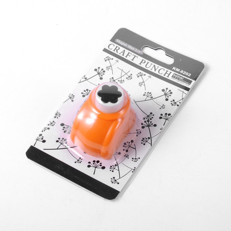 1 x Random Color Mini Plastic Craft Punch Sets for Scrapbooking And ...