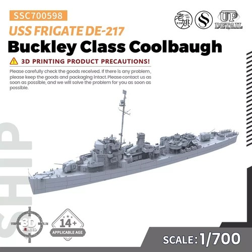 SSC700598 1/700 Military Model Kit USS Buckley Class Coolbaugh Frigate ...