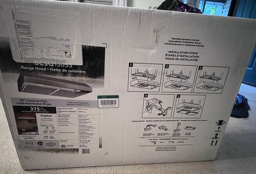 Broan-NuTone BCSQ130SS Three-Speed Glacier Under-Cabinet Range Hood ...