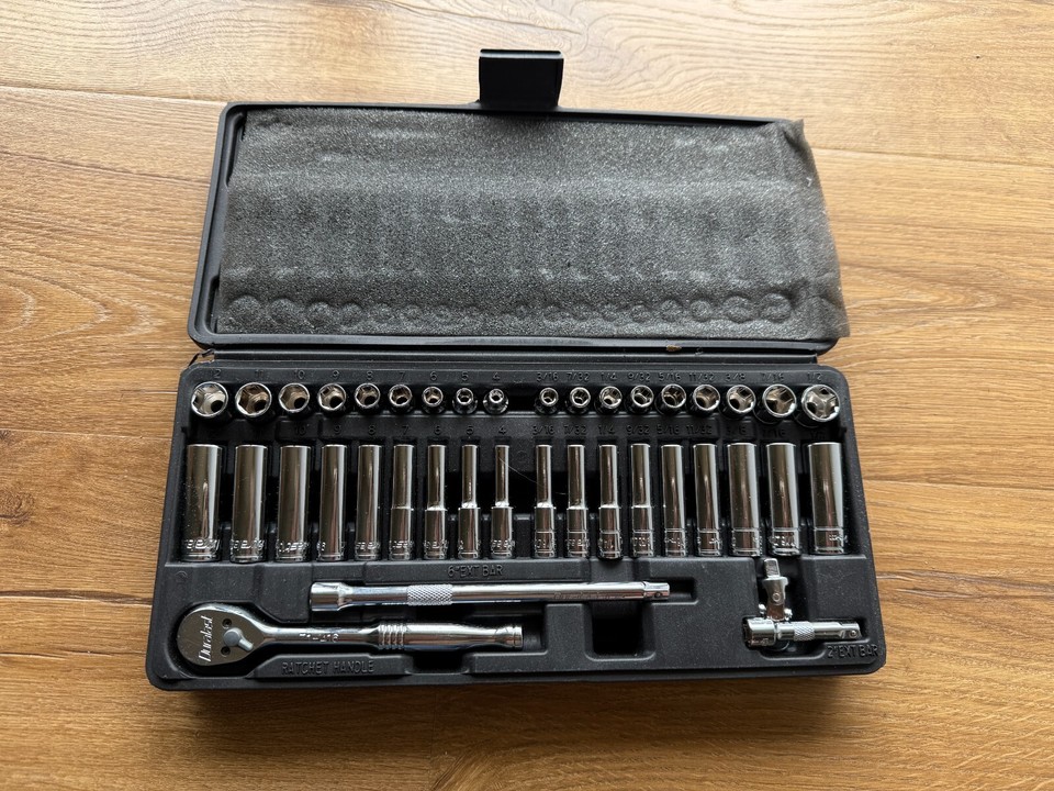 Duralast 40 piece Complete Socket Set w/case Brand New Open Box | eBay
