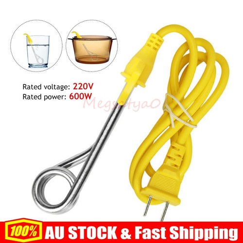 600W Travel Electric Water Heater Element Mini Boiler Hot Water Coffee ...