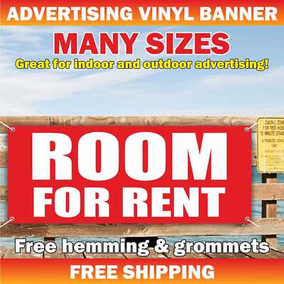 ROOM FOR RENT Advertising Banner Vinyl Mesh Sign realtor sell buy home ...