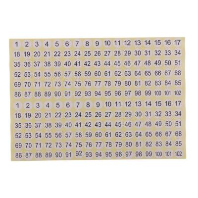 15 Sheets Round Sticky Numbered Labels 1-102 Self Adhesive Numbers ...