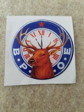 BPOE Elks Lodge Club Full Color 2" Inch Epoxy Dome Car Decal Sticker ...