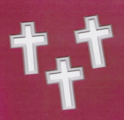 Cross with edge plaster of Paris painting project. Set of 12! | eBay ...
