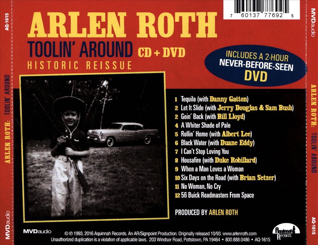 ARLEN ROTH TOOLIN' AROUND NEW CD & DVD 760137776925| eBay