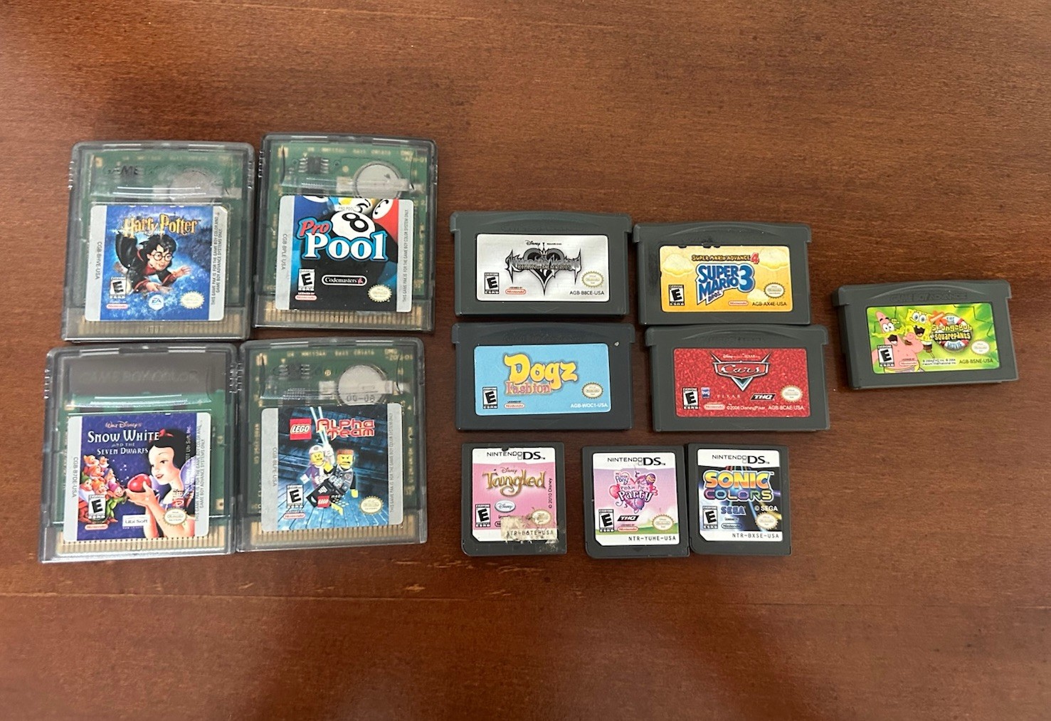 Nintendo Gameboy DS GBA Games Lot Mario Advance 3 Sonic Kingdom Hearts ...