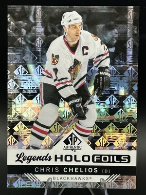 2024-25 SP Authentic Legends Holofoils Case Hit Chris Chelios HFL-47 ...