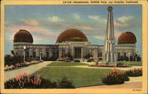 Griffith Park Planetarium Los Angeles California vintage postcard n355 | eBay