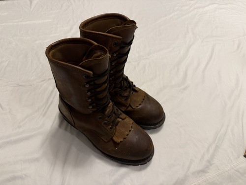CE SCHMIDT Men's Steel Toe Leather Logger Work Boots US SZ 12 Wide ...