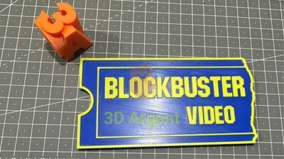BlockBuster Video - 3D Printed Sign | eBay