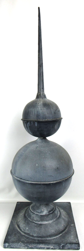 Vintage Metal Architectural Garden Finial Roof Finial, Lightning Rod ...