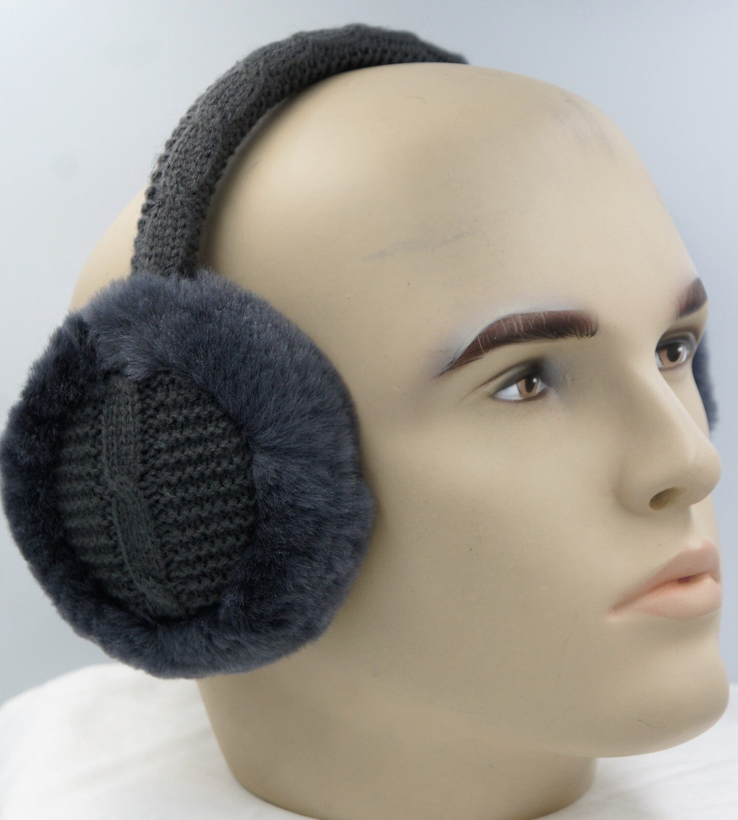 4 COLOR REAL SHEEPSKIN SHEARLING LEATHER Fur Earmuffs Warmers Ear Muffs ...