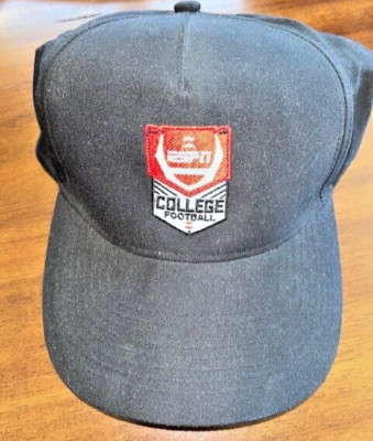 ESPN Sports College Football Black Adjustable Hat Cap CFP NCAA Big Ten ...