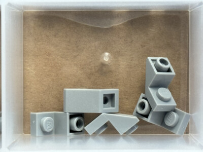 LEGO Parts - Light Bluish Gray Slope, Inverted 45 2 x 1 Cutout - No ...