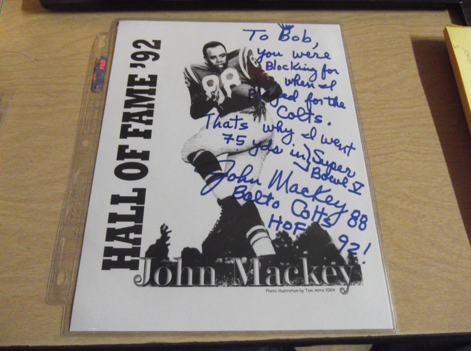JOHN MACKEY Signed Autograph Auto 8.5x11 Lithograph Picture Baltimore ...