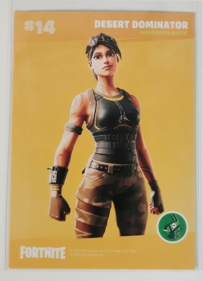 Fortnite Series 2 DESERT DOMINATOR Uncommon Outfit Base Card #14 | eBay