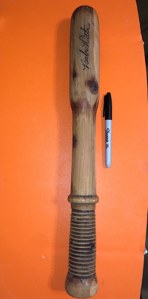 Custom "BABE RUTH" Signature Wooden Short Bat - Laser Engraved Wood Bully Bat | eBay