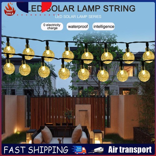 Solar Bulb Fairy String Light Outdoor Patio Garden Party Decor (7m ...