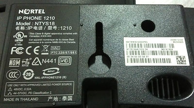 6x Nortel / AVAYA 1210 IP VoIP Phone NTYS18AA70E6 (NO Handsets & power ...