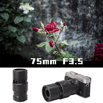 75mm F3.5 Swirly Bokeh Effect Rotating Fix Focus Lens For Canon Nikon ...