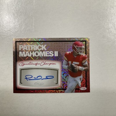 2025 Sage Patrick Mahomes Signature Of A Champion Auto Red SOC-PM2-R ...