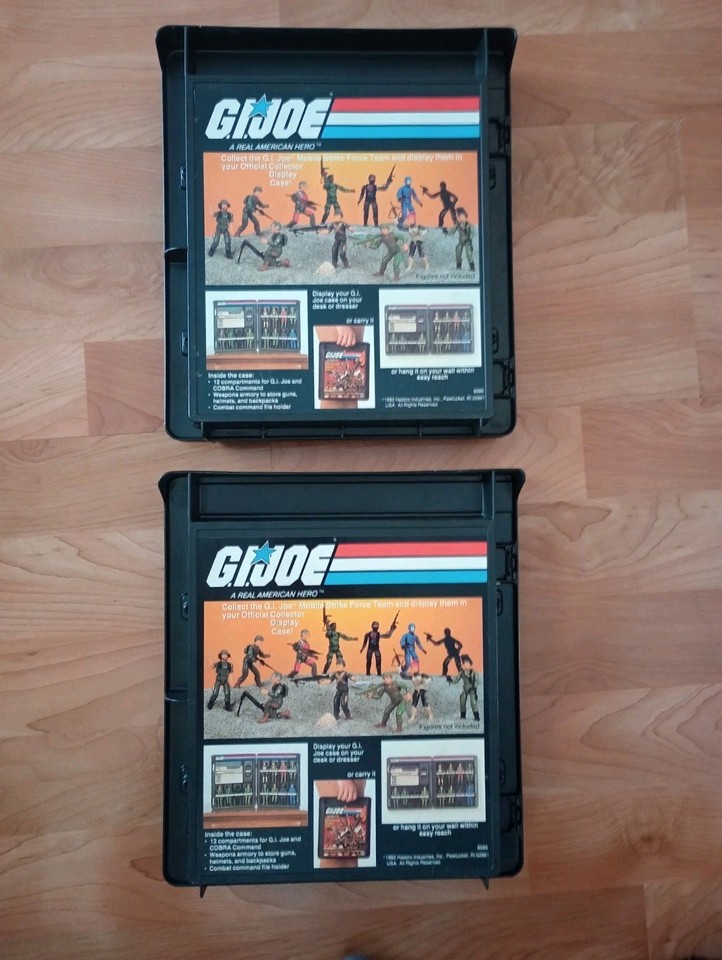 (2) 1982 Hasbro G.I. Joe Official Collector Display Cases, Complete | eBay