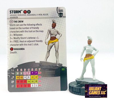 Marvel Heroclix Storm #004 w/ Card Black Panther Set | eBay