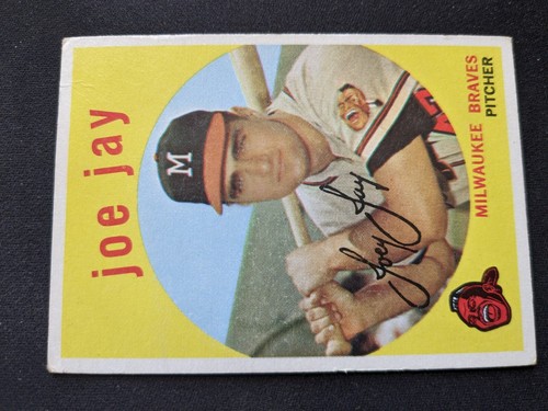 1959 Topps Baseball Card # 273 Joe Jay - Milwaukee Braves (VG/EX) | eBay