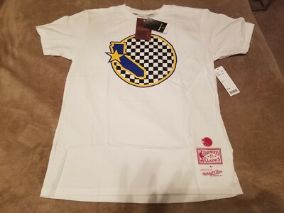 MITCHELL & NESS NBA GOLDEN STATE WARRIORS NBA CHECKER SHIRT MED | eBay