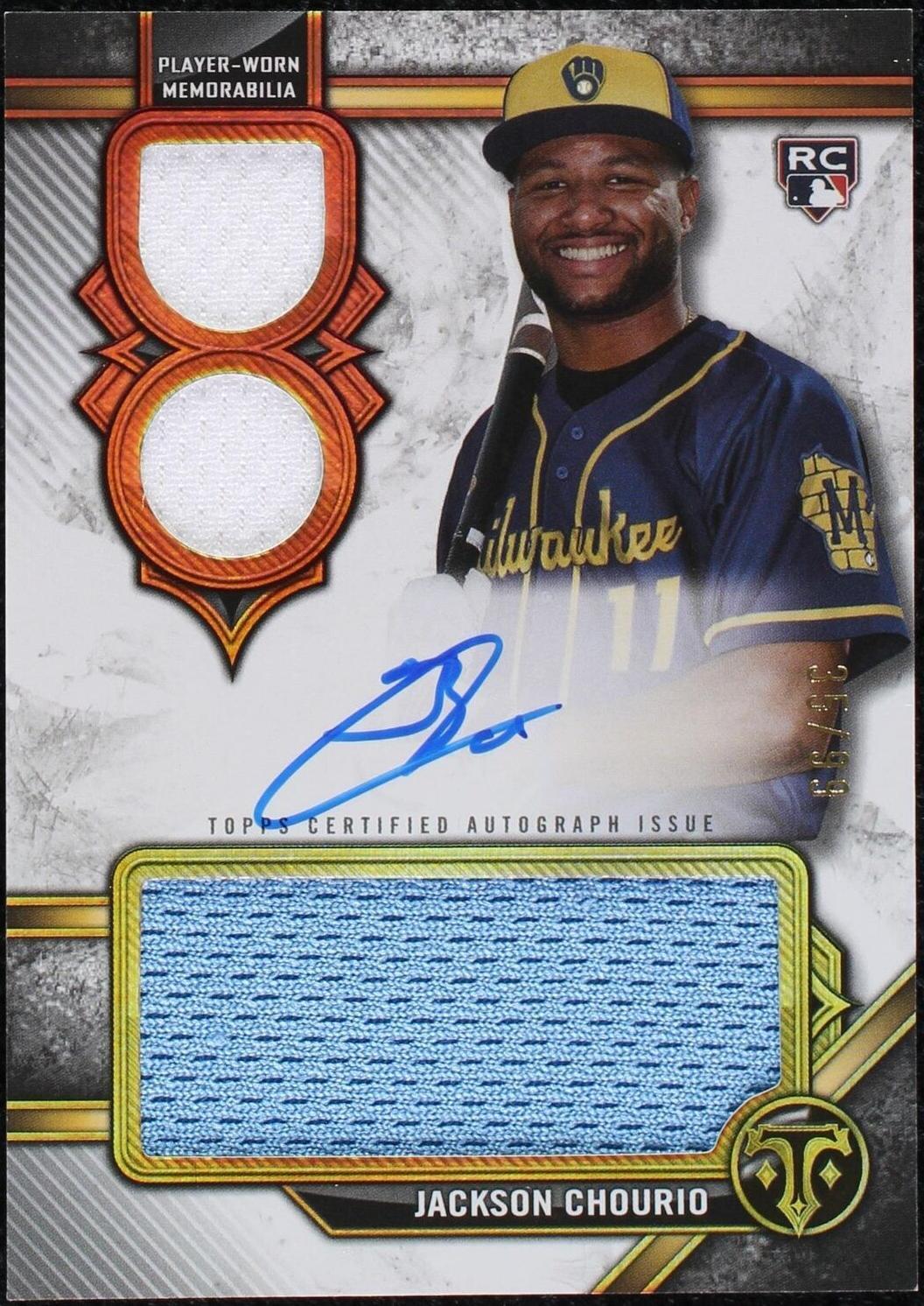 2024 Topps Triple Threads - Rookie Autograph Relics Jackson Chourio # ...