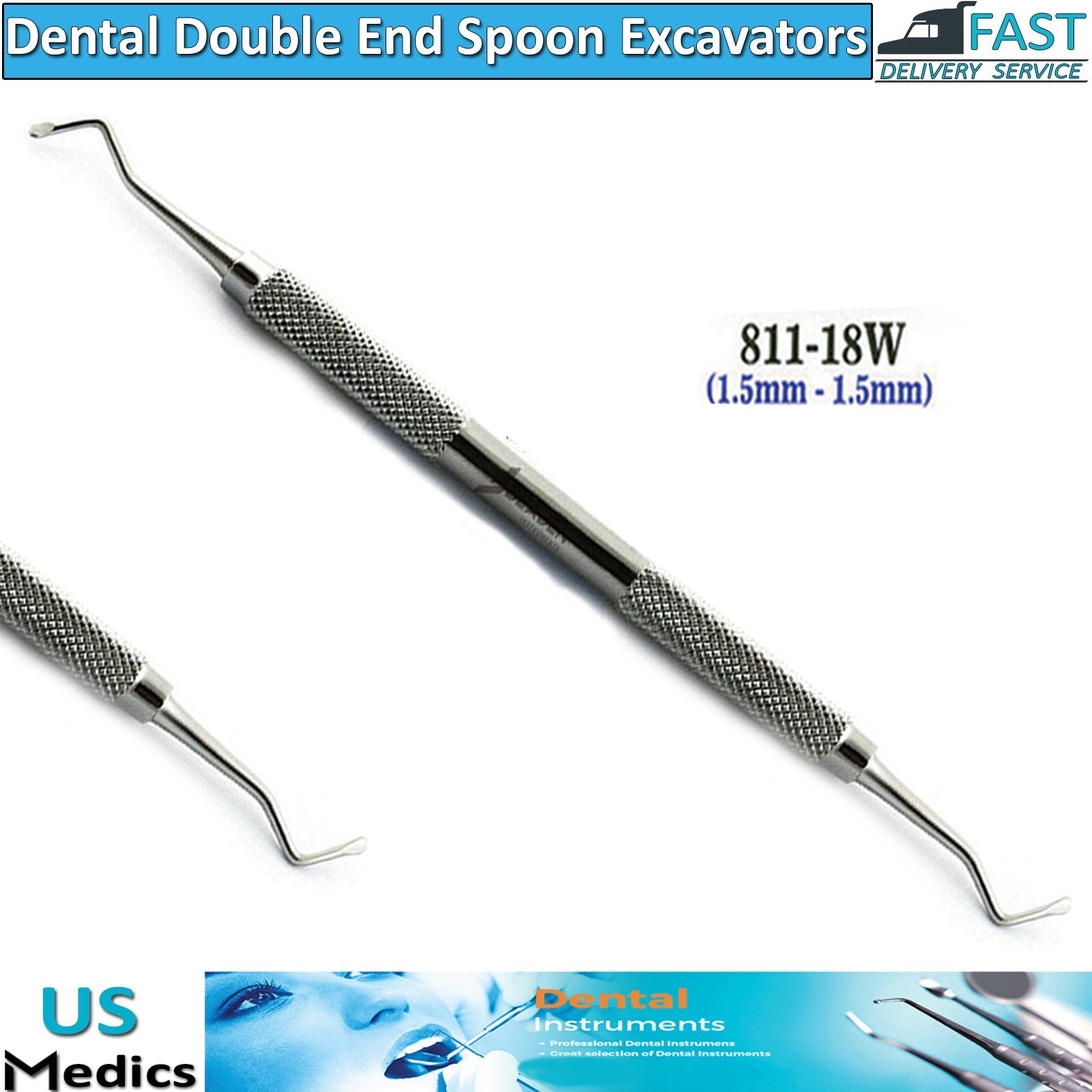 Spoon Excavator 811 cutting removing carious dentine decayed tooth ...