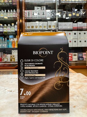 BIOPOINT ELISIR DI COLORE 7.00 BIONDO OROVIVO TRATTAMENTO COLORANTE | eBay
