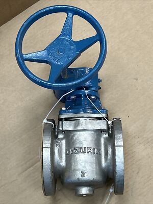 DEZURIK 3” Flanged Plug Valve 316 SS CF8M Hand Wheel, Style PEC ...