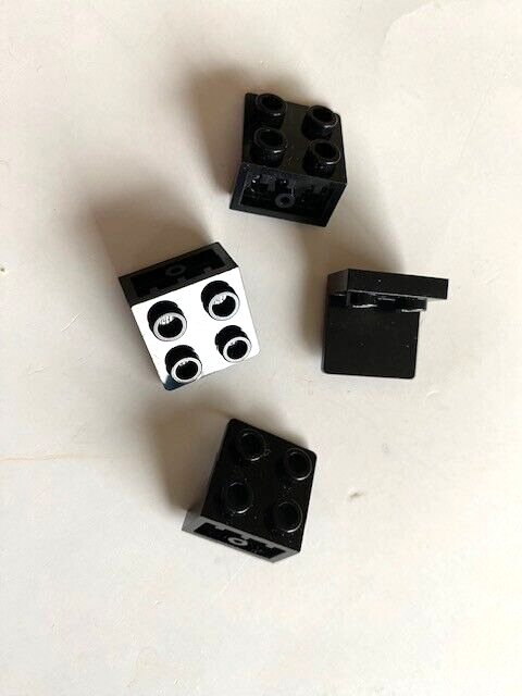 LEGO Parts: Angled Bracket, 1x2 - 2x2, Inverted, Part # 99207, Black ...