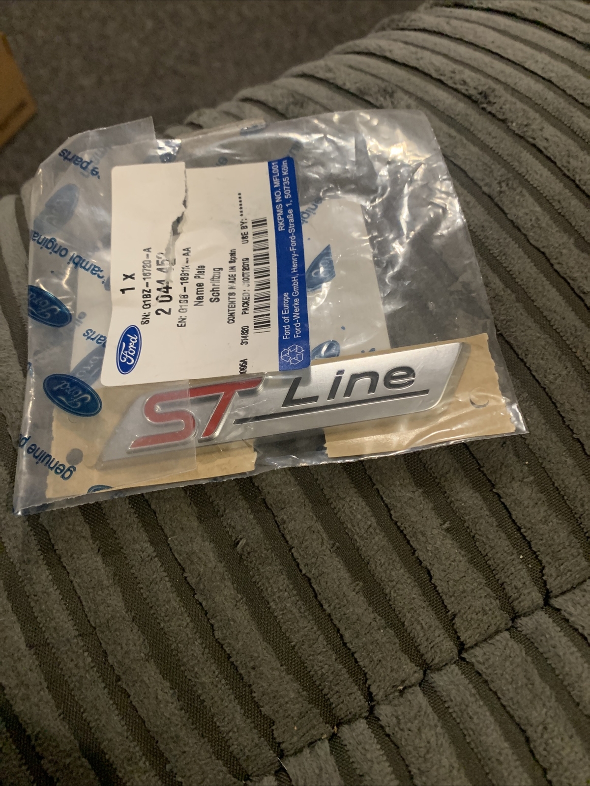 Genuine Ford St Line Wing Badge Emblem 2044452 for sale online | eBay