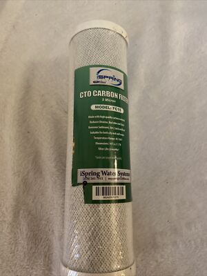 iSpring FC15 5 Micron 10" Replacement CTO Carbon Block Water Filter ...