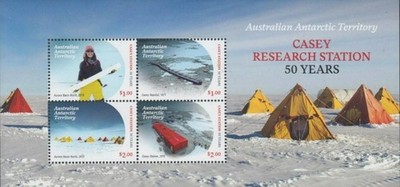 AAT 2019 - 50th Anniversary of the Casey Research Station Sheetlet ...