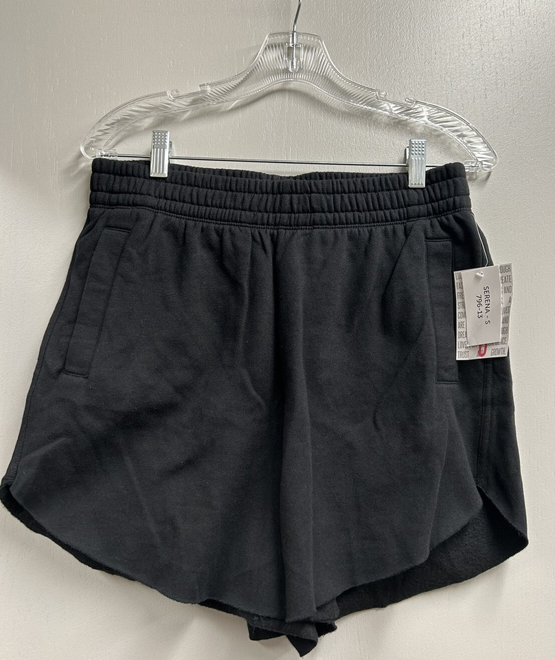 Small NWT LuLaRoe Serena Lounge Shorts Solid Black W/Side Slit Pockets ...