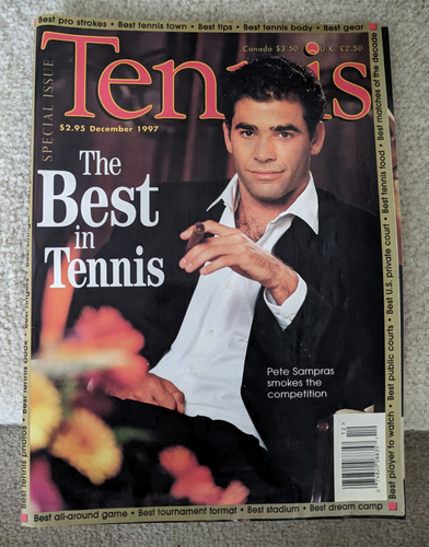 VTG Pete Sampras December 1997 Tennis Magazine | eBay