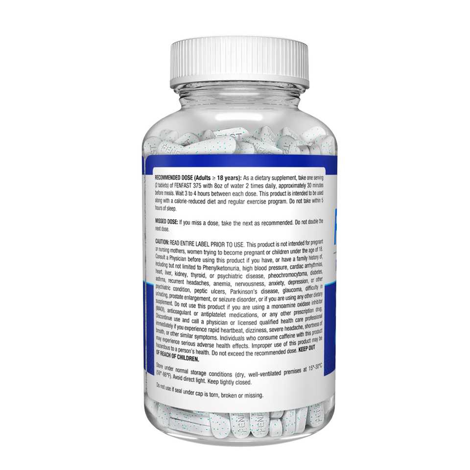 FENFAST® 375 Top Fast Diet Pills That Work Maximum Energy 120 White ...