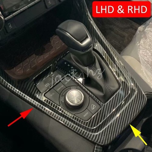 For Toyota RAV4 2019-2024 Dashboard Gear Shift Panel Cover Trims Carbon ...