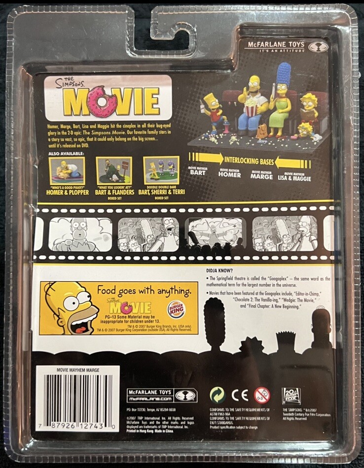 THE SIMPSONS MOVIE MCFARLANE TOYS MARGE SIMPSON FIGURE | eBay