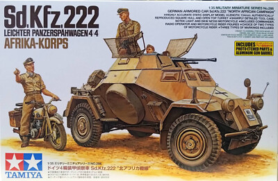 Tamiya 1/35 35286 WWII German Sd.Kfz.222 Leichter Panzerspähwagen (4x4 ...
