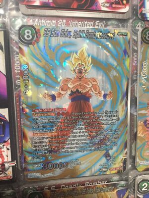 SS SON GOKU SPIRIT BOMB ABSORBED BT19-008 SR Fighters Ambition NM Card DBS CCG | eBay