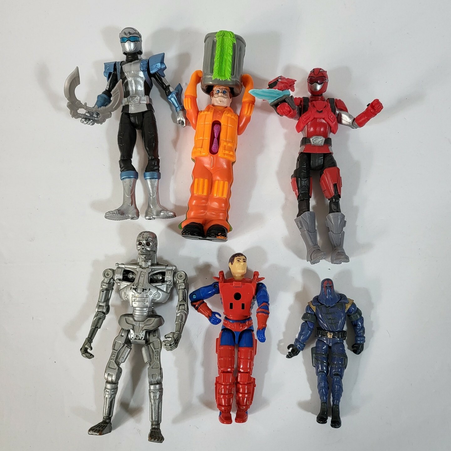 Lot of 6 Vintage Action Figures Ghostbusters GI Joe Power Rangers ...