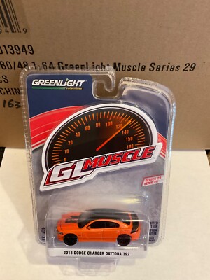 Greenlight Muscle series 2018 Dodge Charger Daytona 392. orange | eBay
