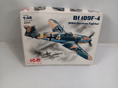 ICM Bf 109F-4 WWII German Fighter Model Kit 1/48 | eBay